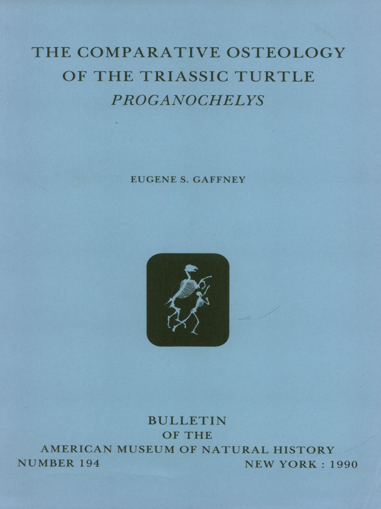 The Comparative Osteology of The Triassic Turtle Proganochelys | PDF ...