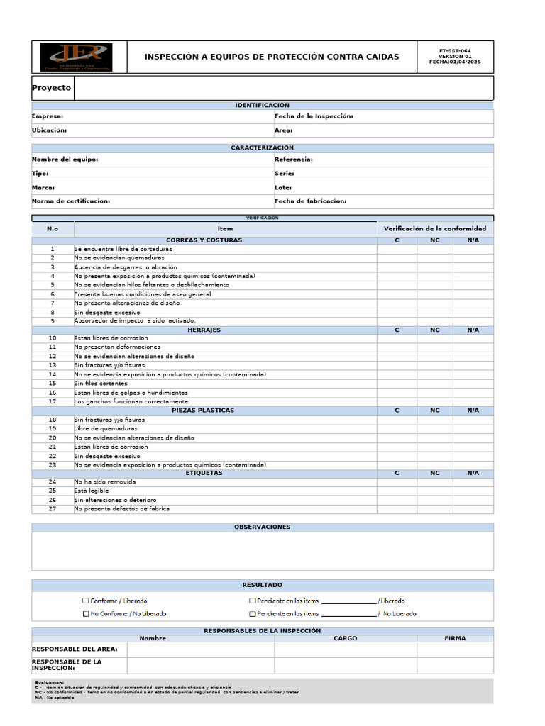 Ft-sst-064 Inspeccion de Epcc | PDF