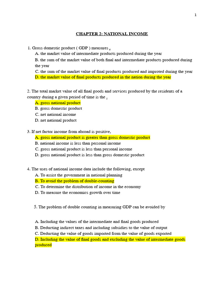 Tutorial Chapter 2 (7april2022) PDF | PDF