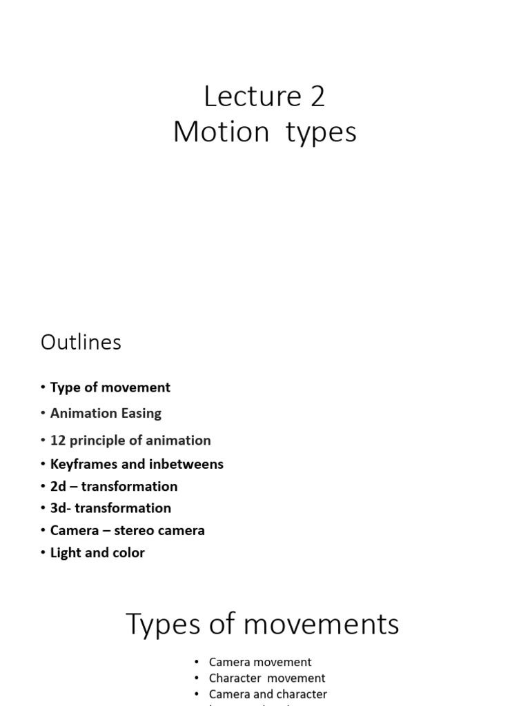 Animation-lect 02-25 | PDF