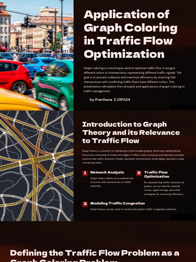 Application of Graph Coloring in Traffic Flow Optimization | PDF | Traffic | Graph Theory