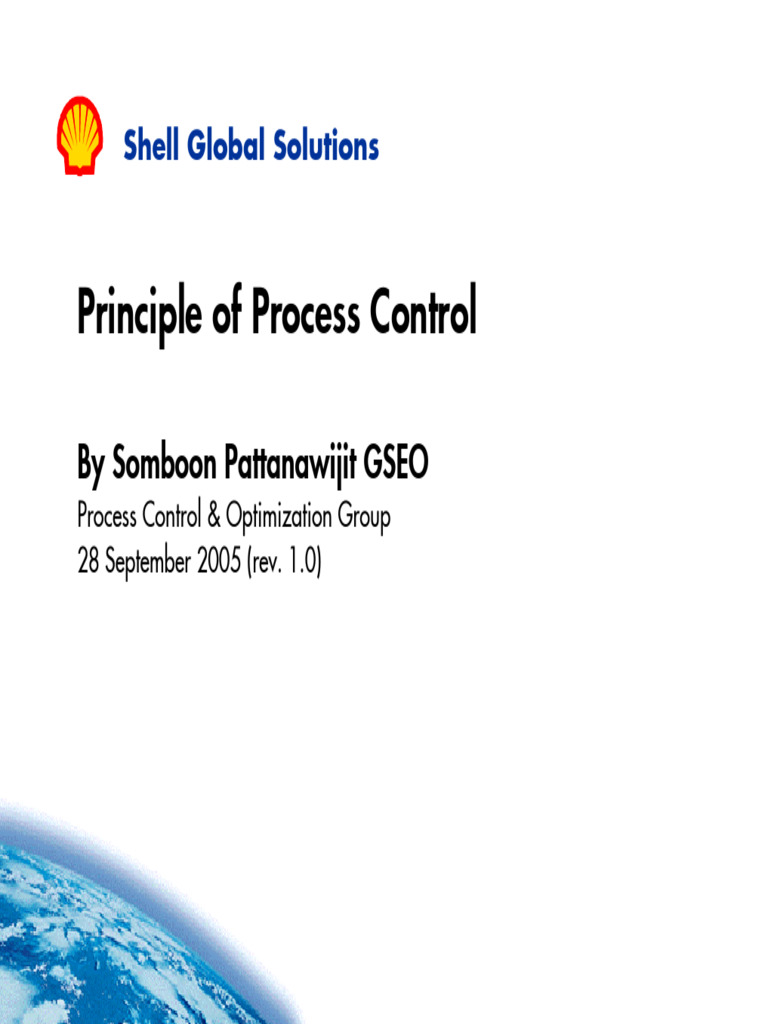 Principle of Process Control | PDF | Feedback | Control Theory
