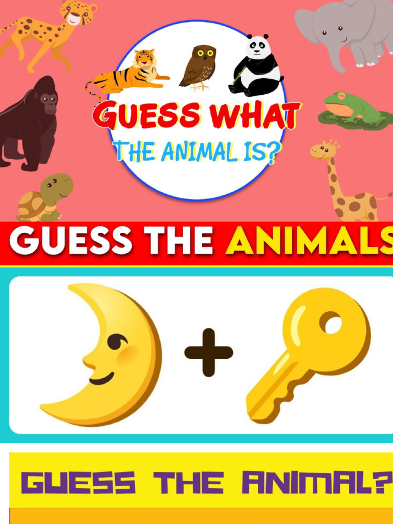 Guess The Animal 2 | PDF