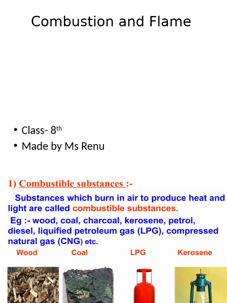 Resource_20230922142607_Combustion_And_Flame_Ppt | PDF