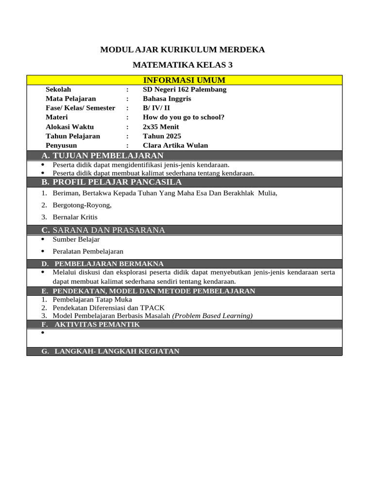 Modul_ajar_mtk_kelas_3b_(Clara_Artika_Wulan) | PDF