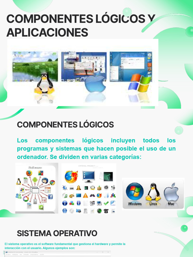 Componentes Lógicos y Software Aplicativo | PDF | Software libre ...