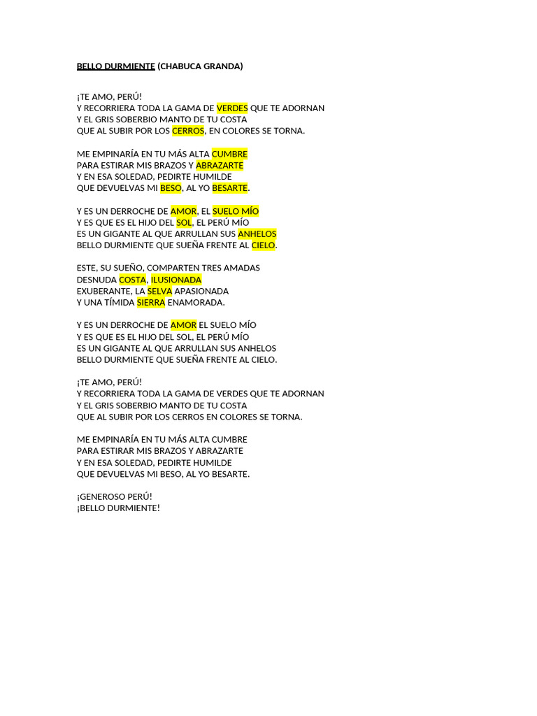 Bello Durmiente | PDF