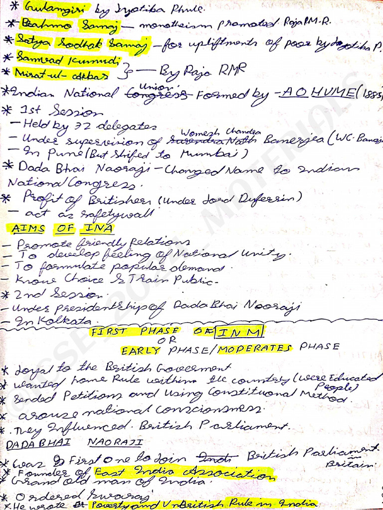 History Handwritten Notes | PDF