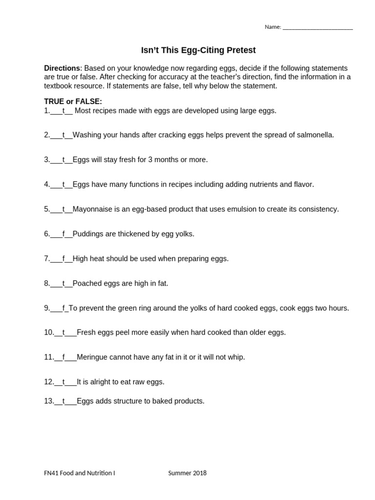 FN41.3.04.Isnt This Egg Citing Pretest | PDF