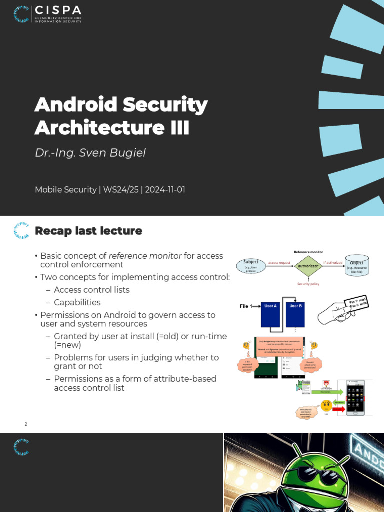 05 Security Architecture III | PDF | Android (Operating System ...