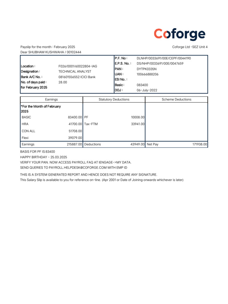 Coforge Limited | PDF