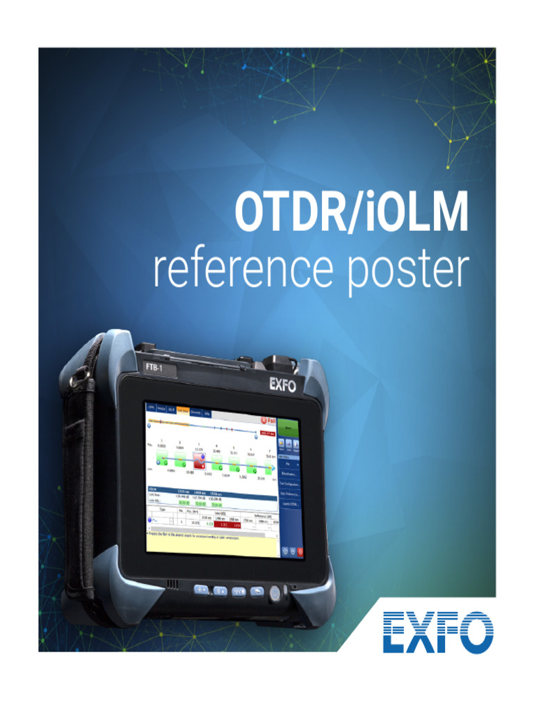 Exfo Reference Poster Otdr-Iolm en | PDF | Optical Fiber | Fiber Optic Communication