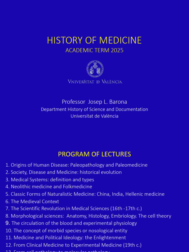 History of Medicine 2025 | PDF | Ayurveda | Science