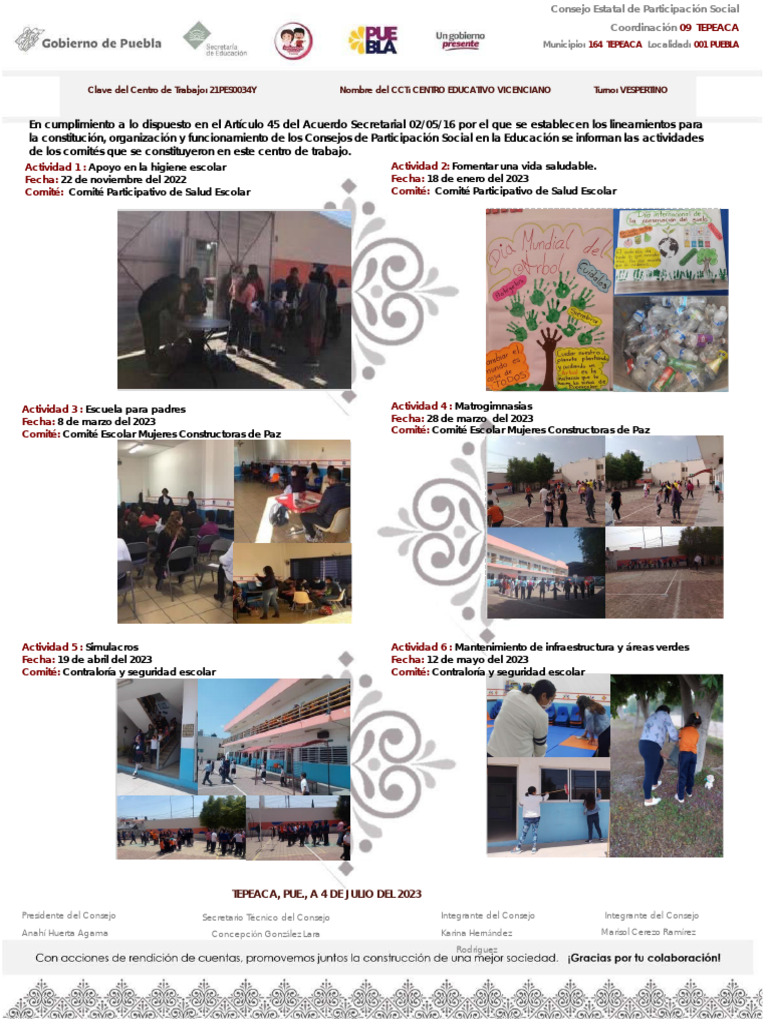 Cartel Secu Tamaño Carta | PDF