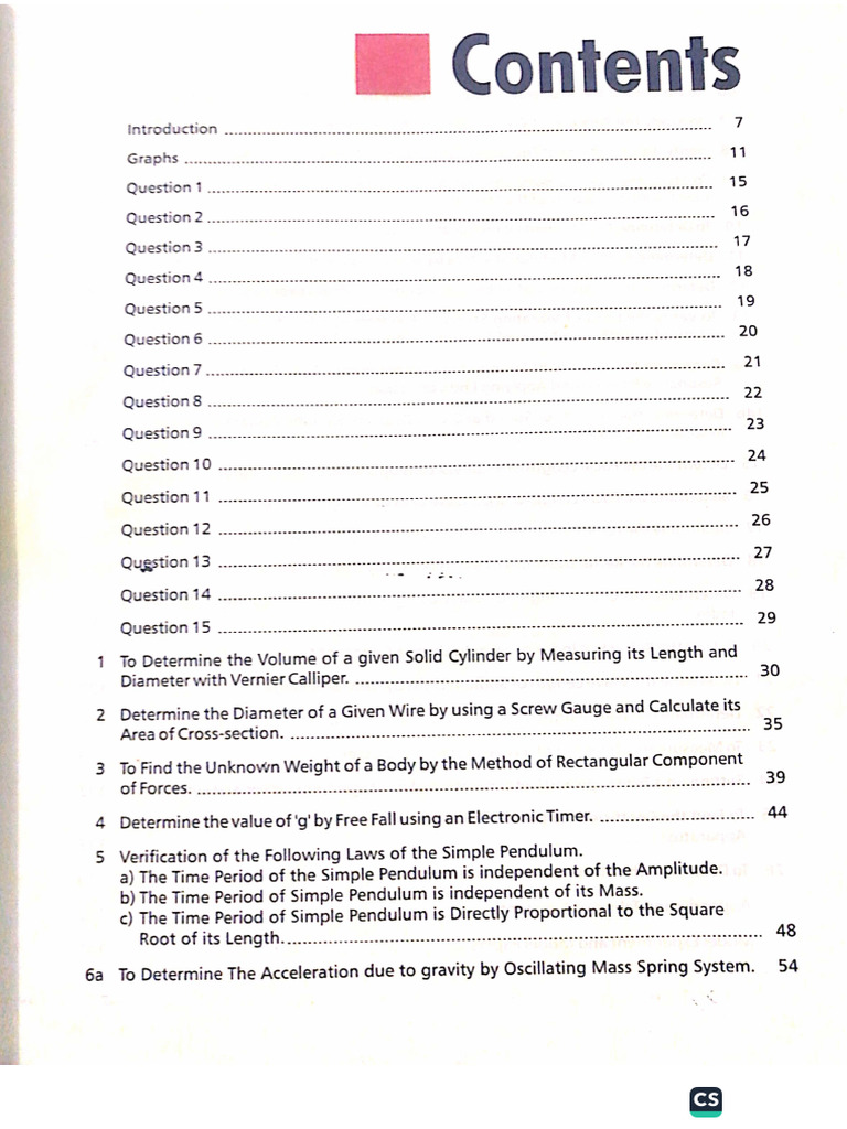 1st Year Practicals | PDF