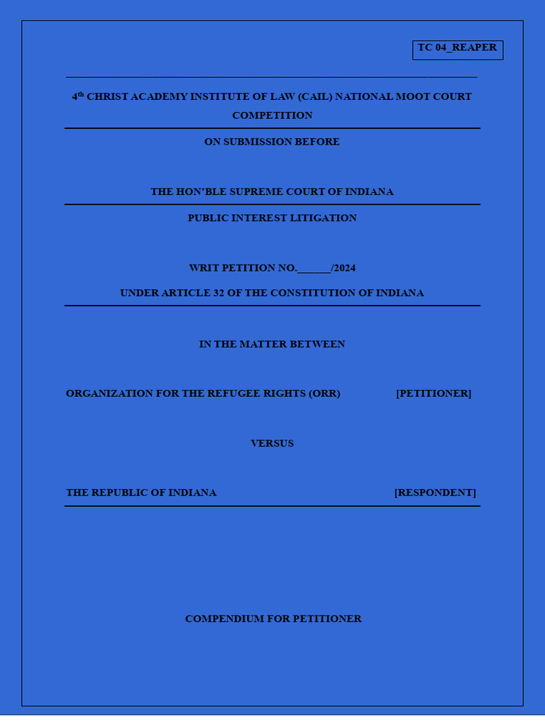 TC 04 Reaper Compendium Petitioner | PDF