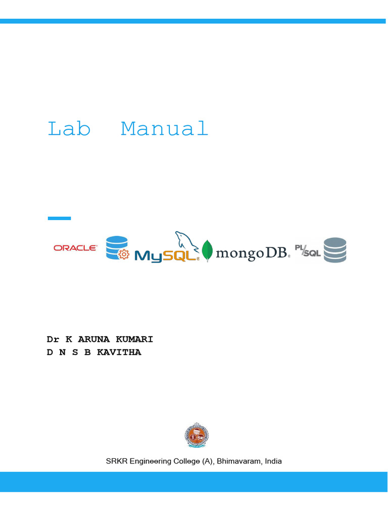 DBMS LAB Manual (R20) Print | PDF | Pl/Sql | Databases