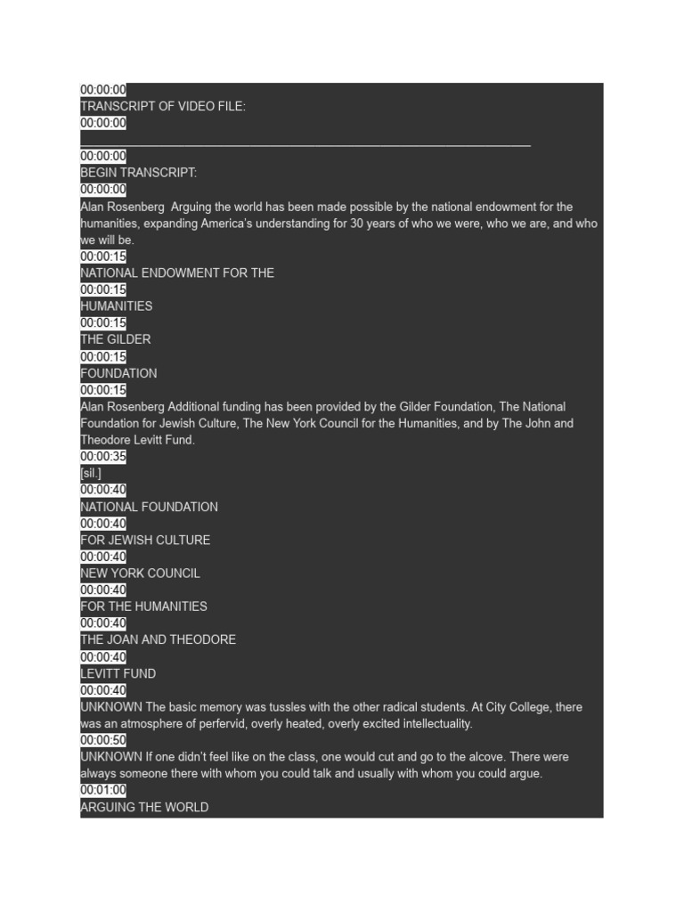 Aruging The World Transcript | PDF | Communism | Joseph Stalin