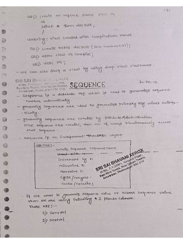 12.Sequence_Synonym | PDF