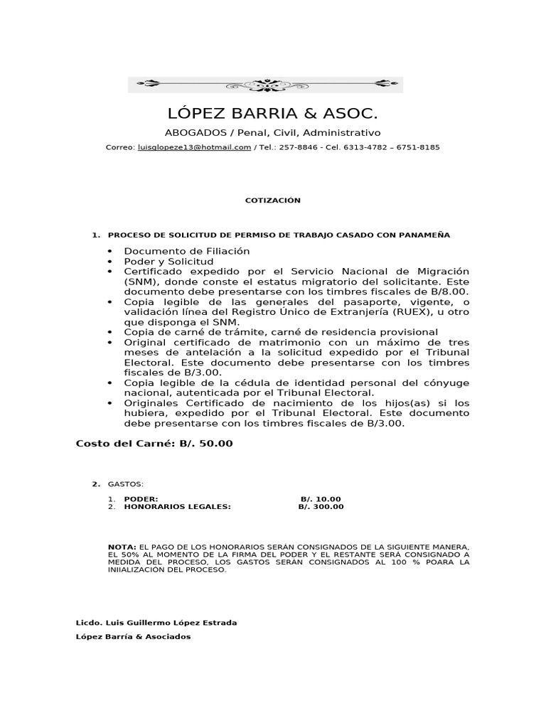 Cotizacion Yara Rudas | PDF