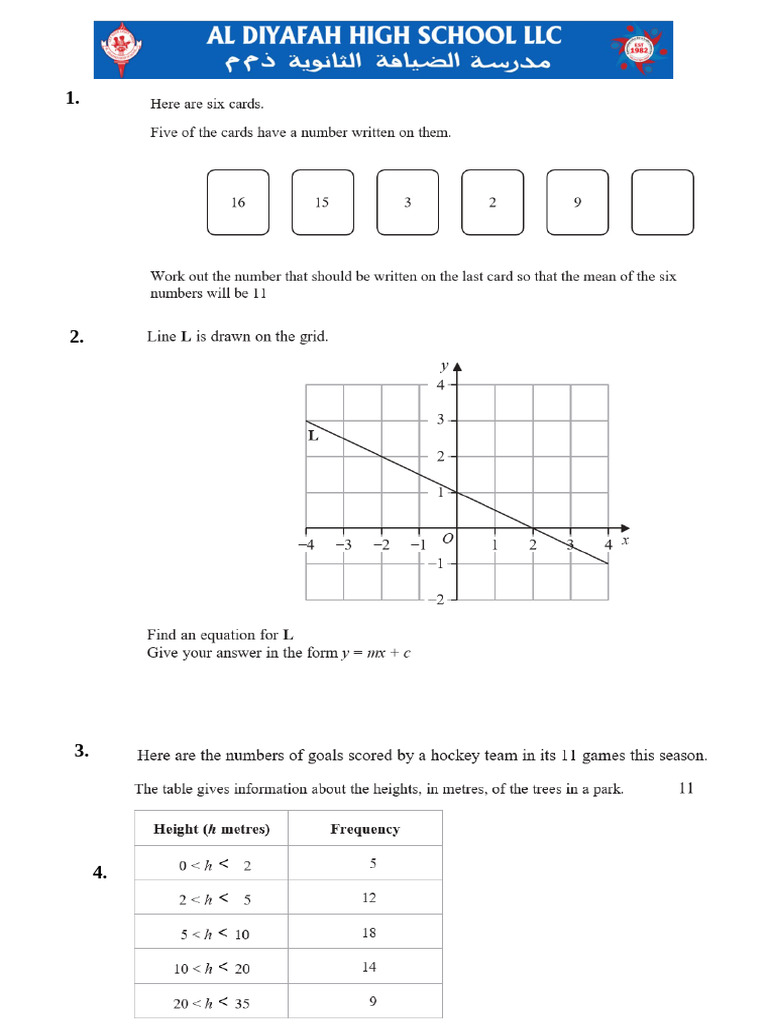 Y10 - Term 2 - Intervention Worksheet - 1 | PDF