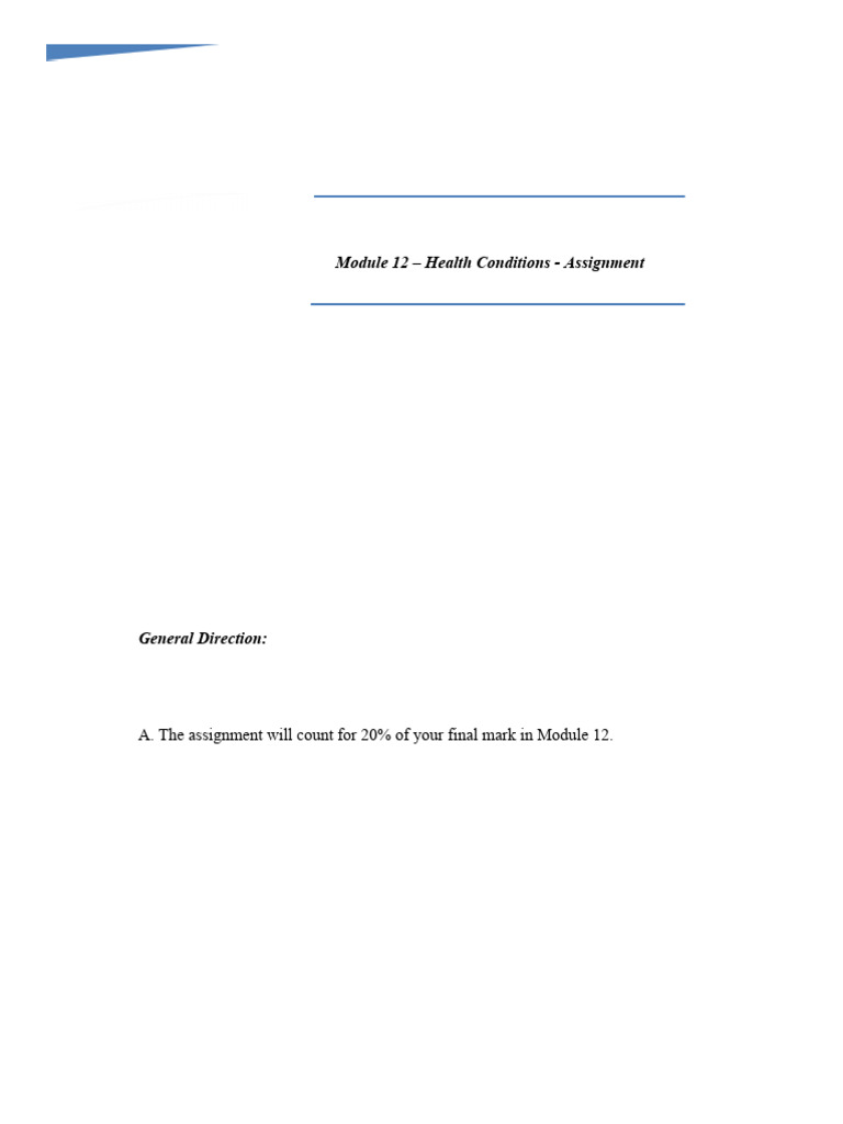 IV-12 Assigmt - Module 12 | PDF | Chronic Obstructive Pulmonary Disease ...