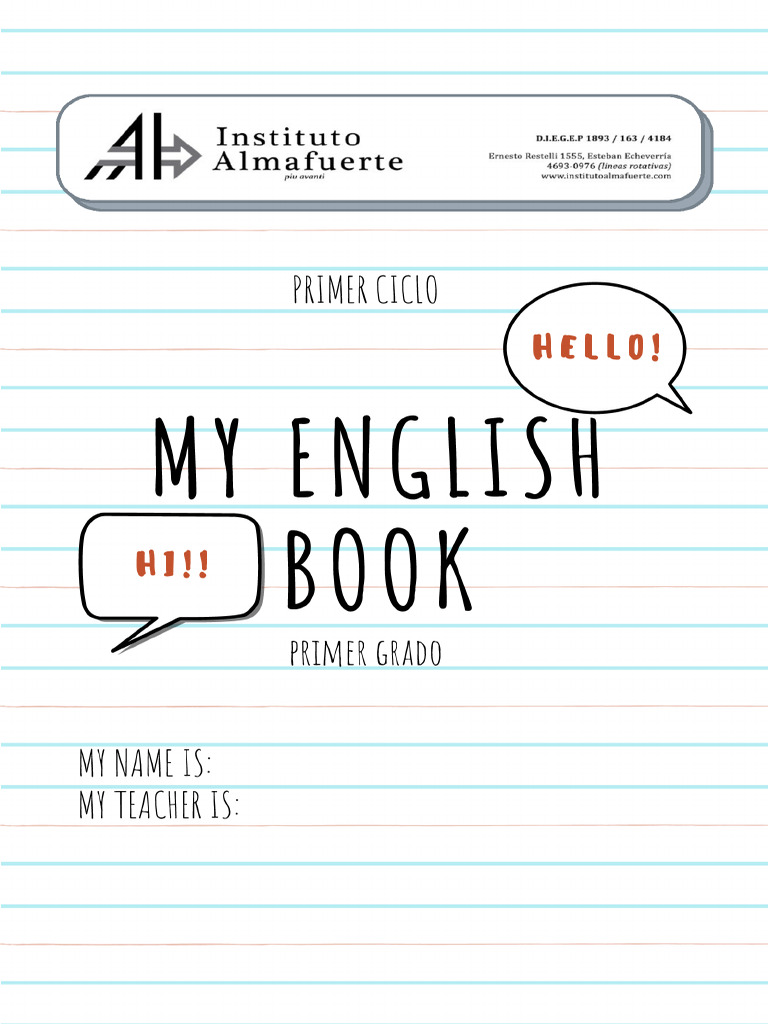 Cuadernillo de Inglés 1ro 2025 (1) | PDF