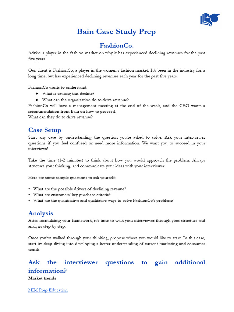 FashionCo Revenue Decline Analysis | PDF | Advertising | Marketing