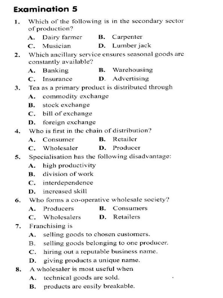 Practice Questions | PDF