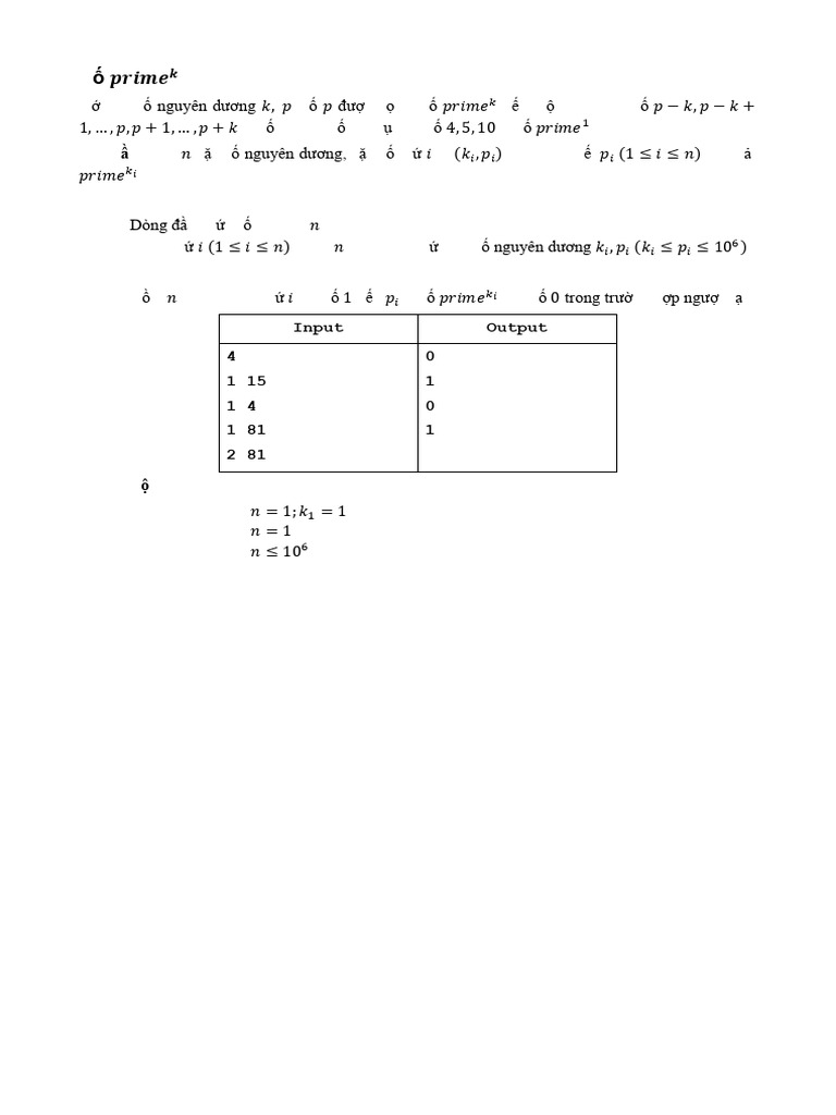 Số PrimeK B2 | PDF