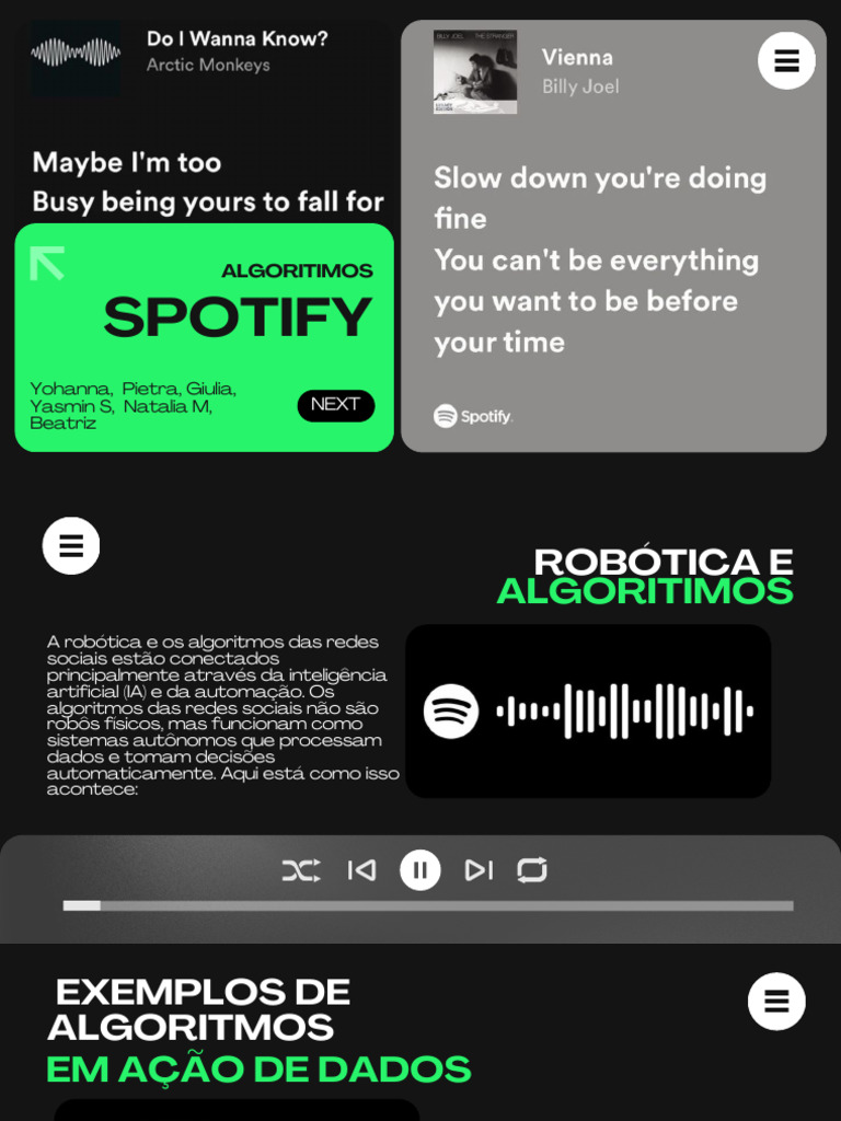 Algoritimos Spotify | PDF | Spotify | Robótica