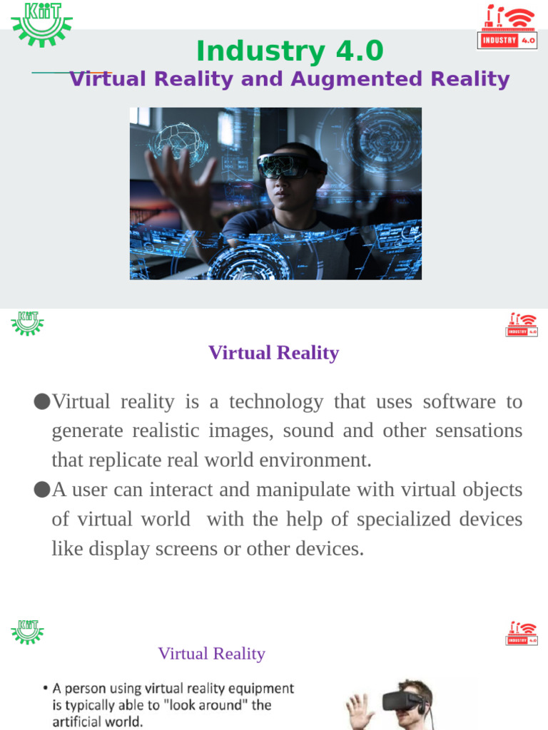 Lecture 10 - Virtual Reality and Augmented Reality | PDF