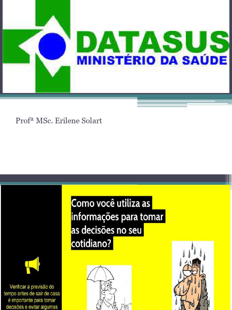 Sistemas de Informação em Saúde no SUS | PDF | Sistema de informação ...