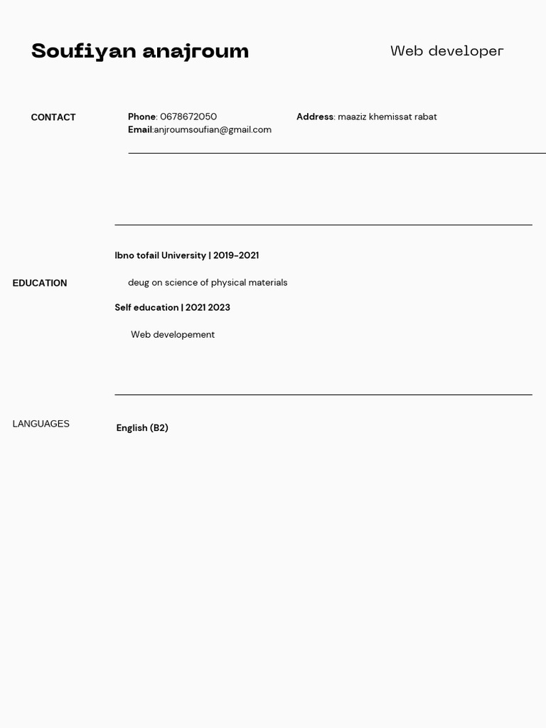 CV CC | PDF