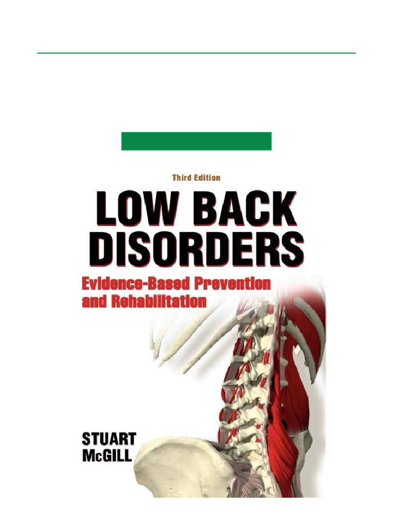 Low Back Disorders 3rd Edition - 3rd Edition All Chapter | PDF ...