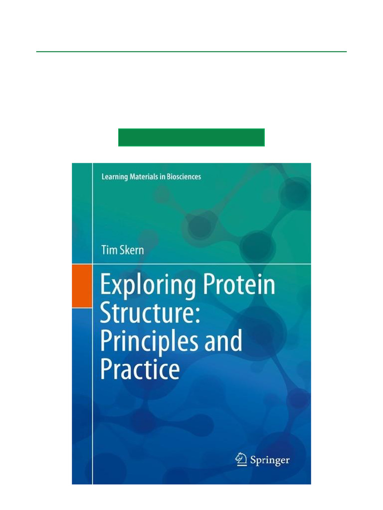Exploring Protein Structure Principles and Practice Full Digital Edition | PDF | Protein Data ...
