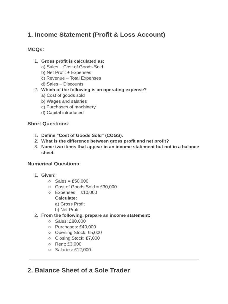 Accounting Work Sheet | PDF