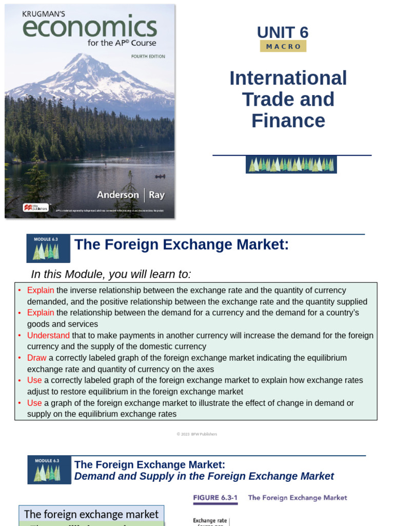 Macro Unit 6 Module 6.3 | PDF | Exchange Rate | Economic Equilibrium