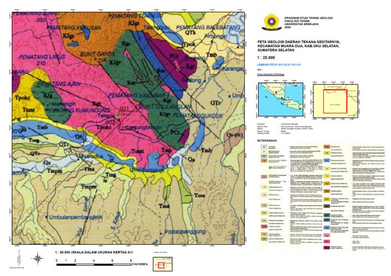 Peta Geologi Muara Dua, Oku Selatan | PDF