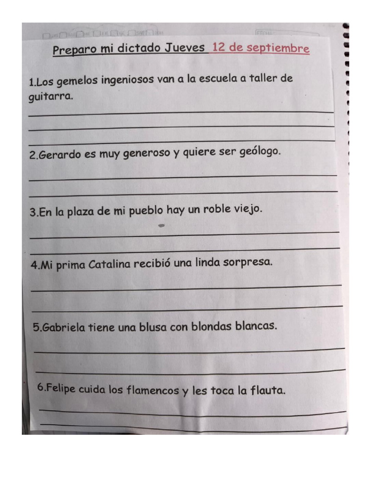 Dictado | PDF