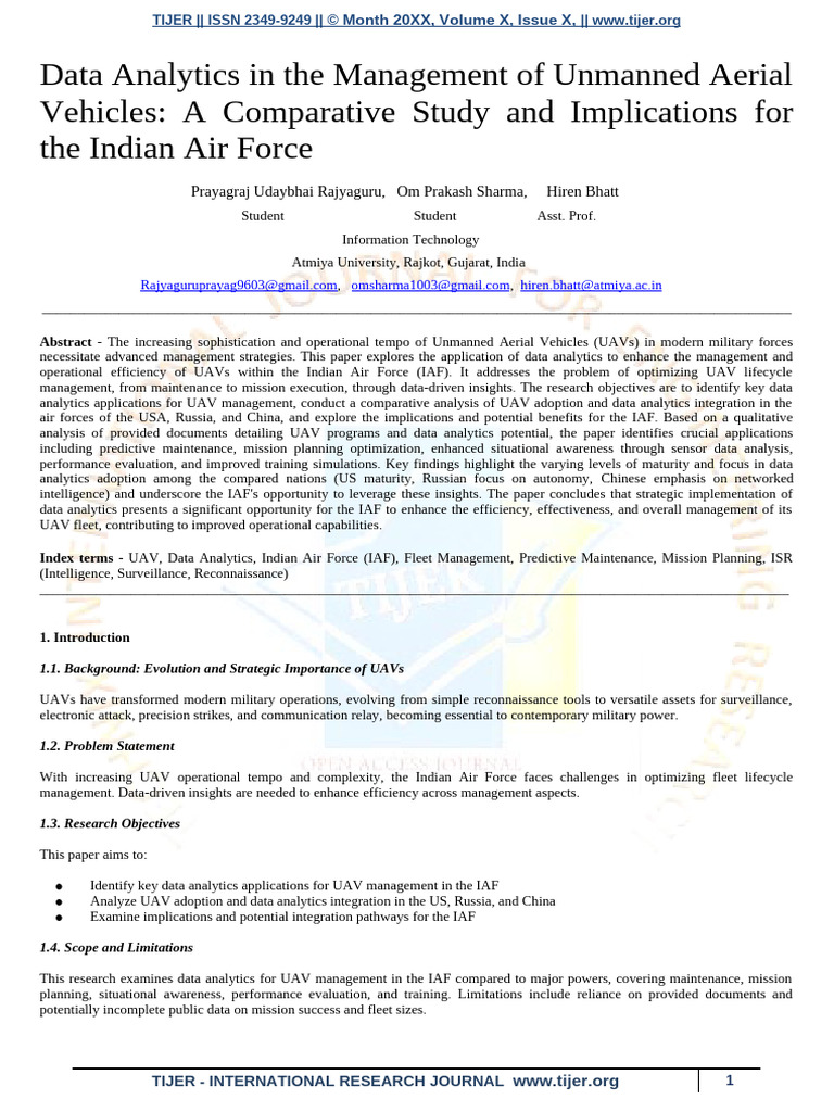Research Paper-3 | PDF | Unmanned Aerial Vehicle | Artificial Intelligence