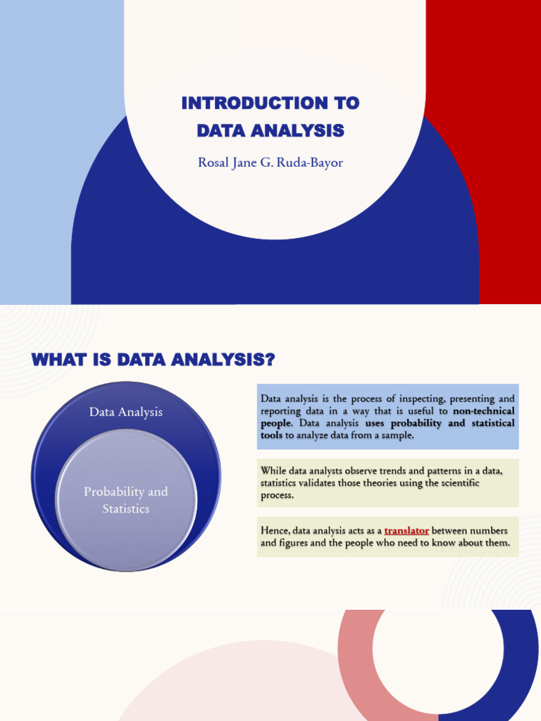 Lecture 1 - Introduction To Data Analysis | PDF | Statistics | Sampling (Statistics)