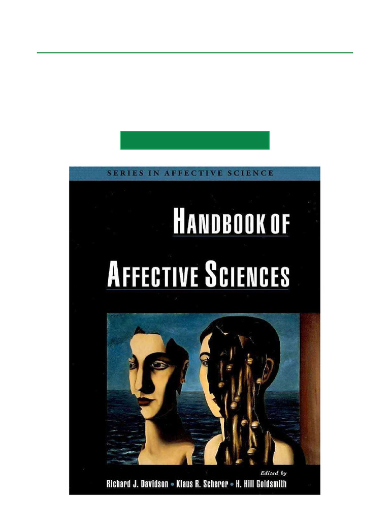 Handbook of Affective Sciences 1st Edition Optimized PDF Download | PDF ...