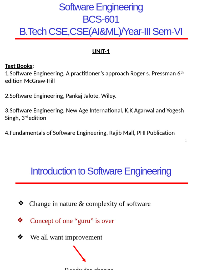 unit1 software engineering | PDF | Software Development Process | Software