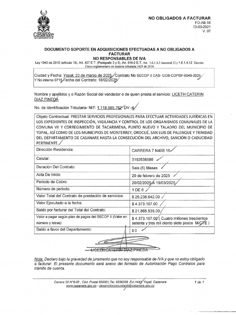 Cuenta 0715 2025 | PDF