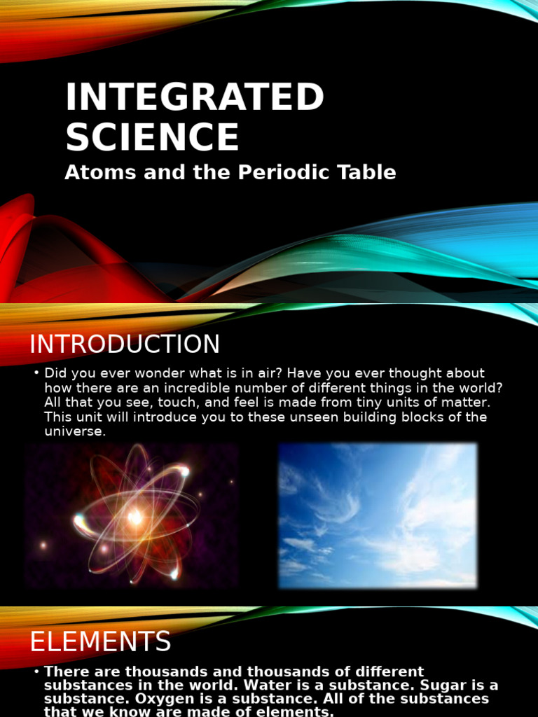 Introduction Atom and Periodic | PDF | Atoms | Molecules