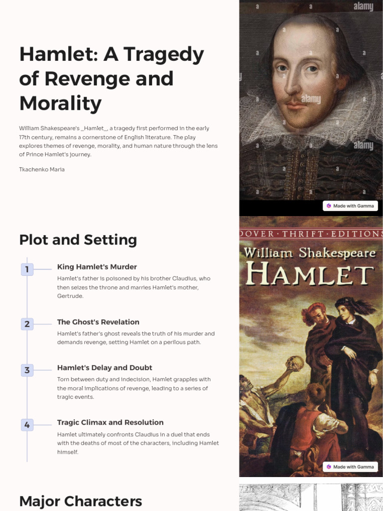 Hamlet A Tragedy of Revenge and Morality | PDF | Hamlet