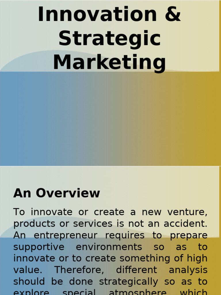 MN 414 & 415 Lecture 02 (B) (Product Innovation & Strategic Marketing ...