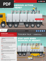 Work at Height - Toolbox Talk | PDF | Risk | Occupational Safety And Health