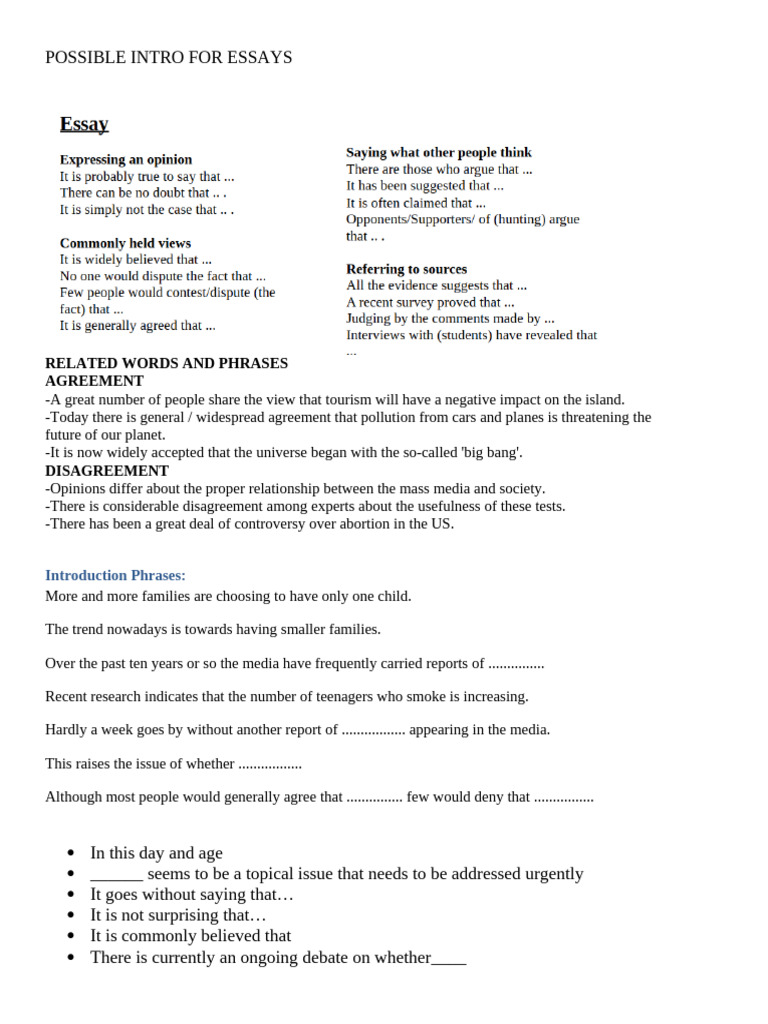 essay intro | PDF